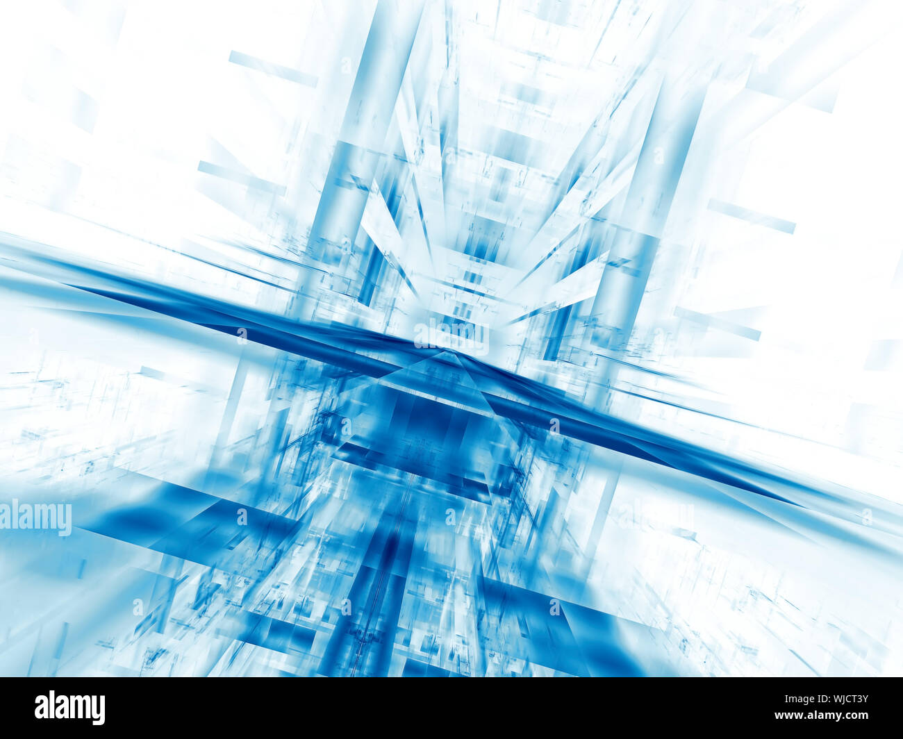 White and blue portal - digitally generated 3d illustration Stock Photo ...
