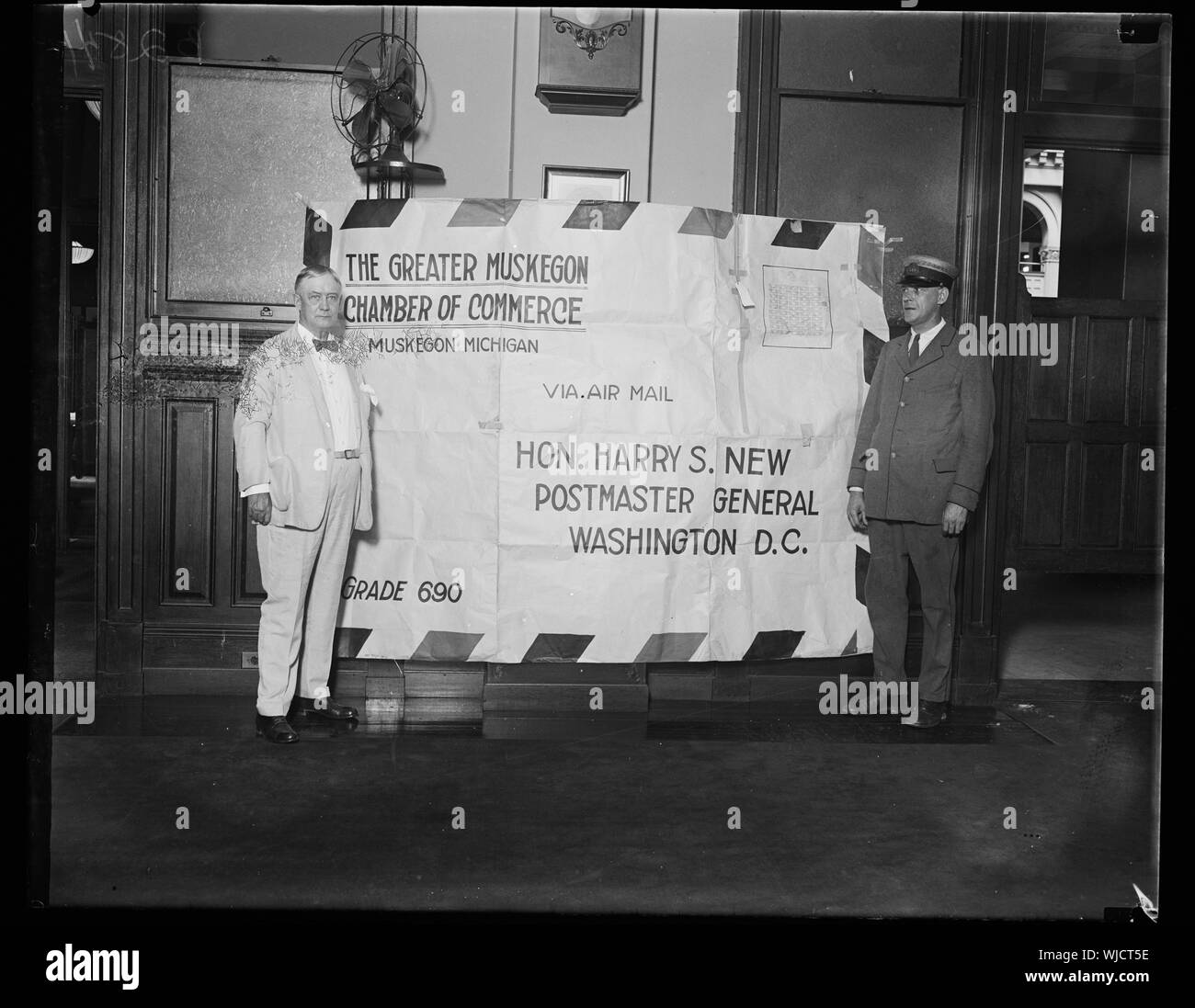 As its the new postmaster Black and White Stock Photos & Images - Alamy