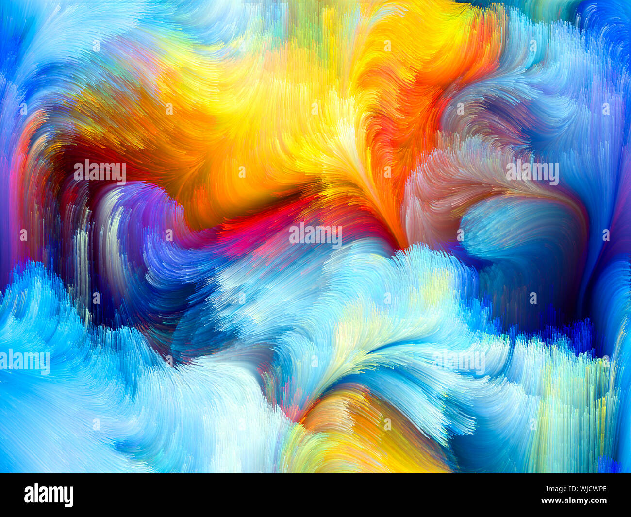 Colors In Bloom series. Composition of fractal color textures on the ...