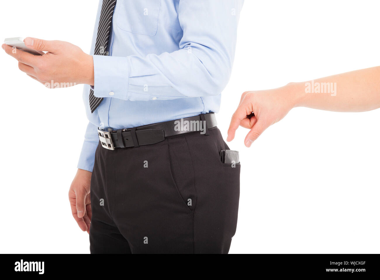thief hands are stealing wallet of business people Stock Photo - Alamy