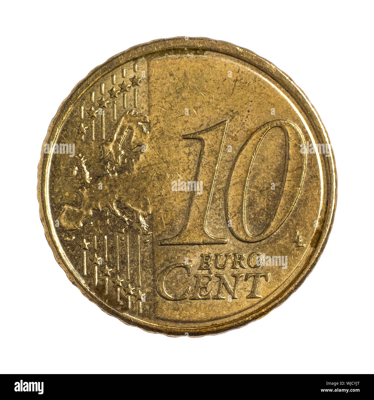 Detailed shoot of ten euro cents Stock Photo - Alamy