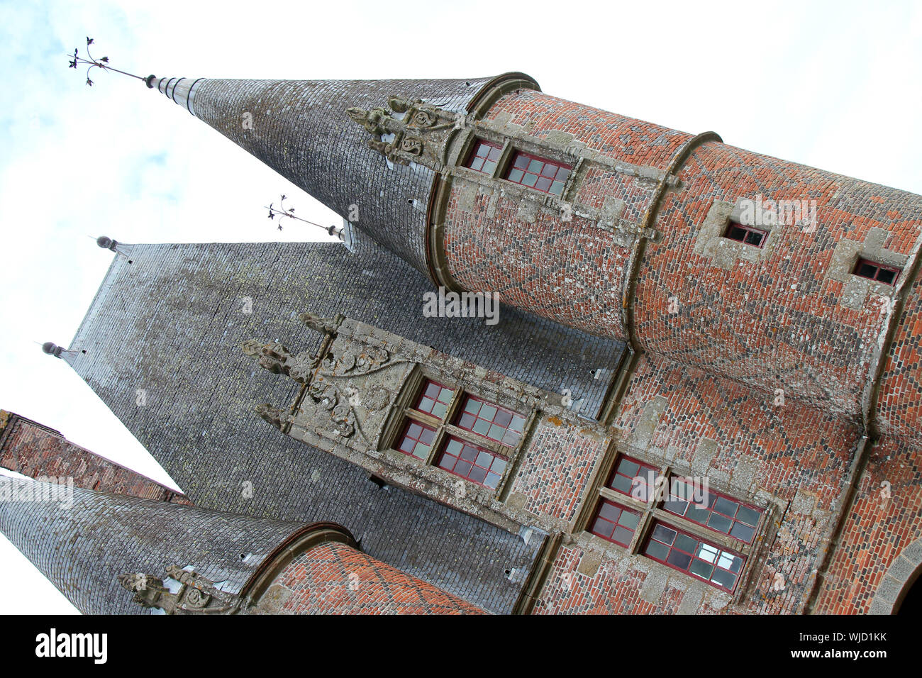 medieval castle in carrouges (normandy - france Stock Photo - Alamy