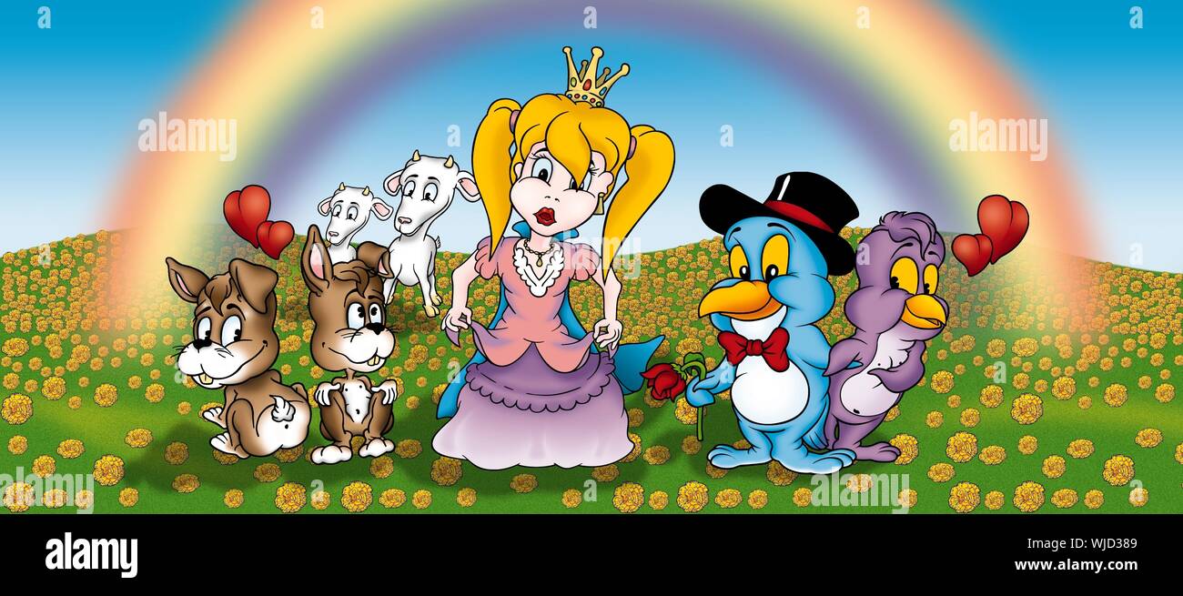 Princess and Animals Stock Photo - Alamy