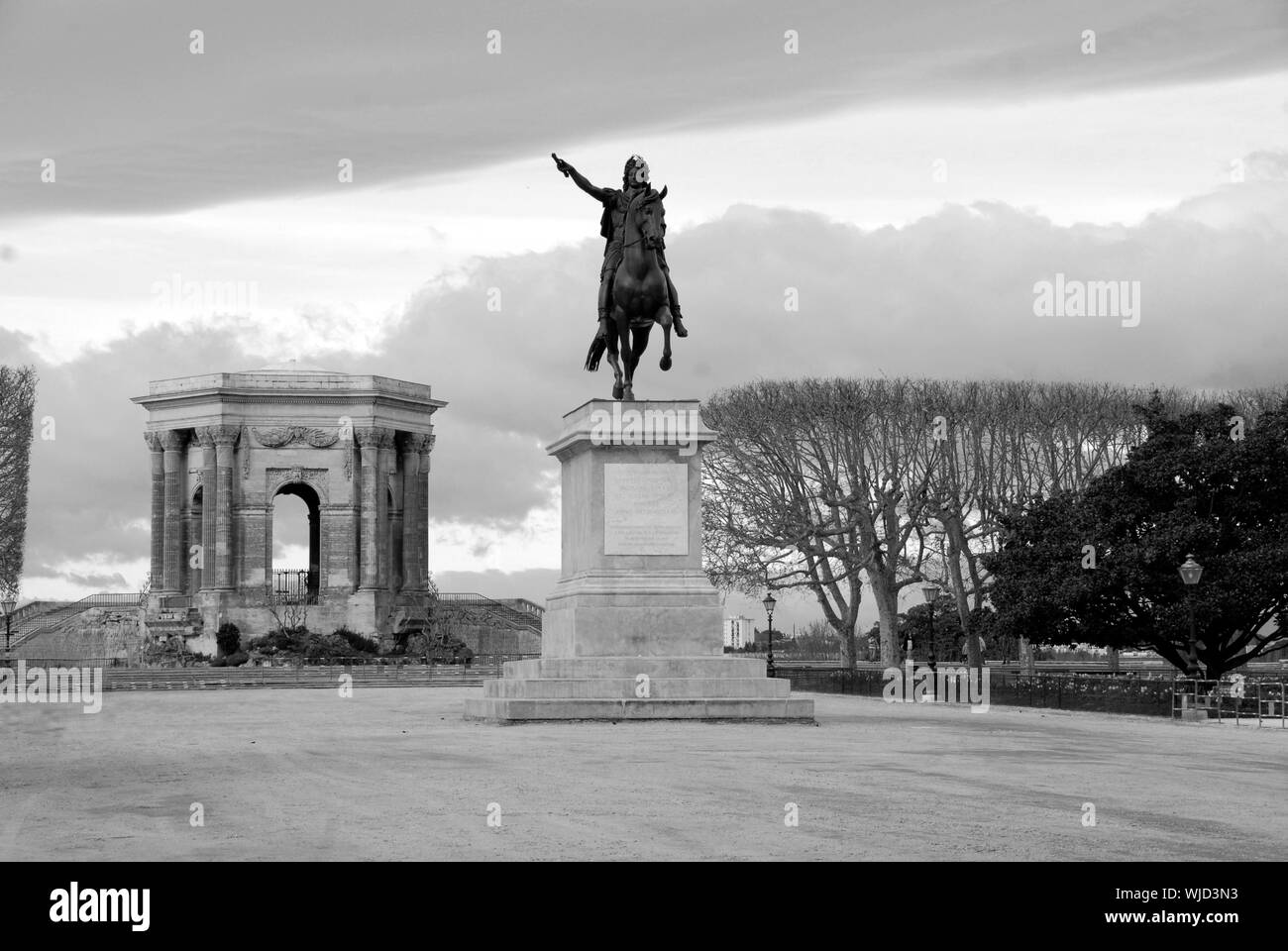 Montpellier jardin peyrou france hi-res stock photography and images ...
