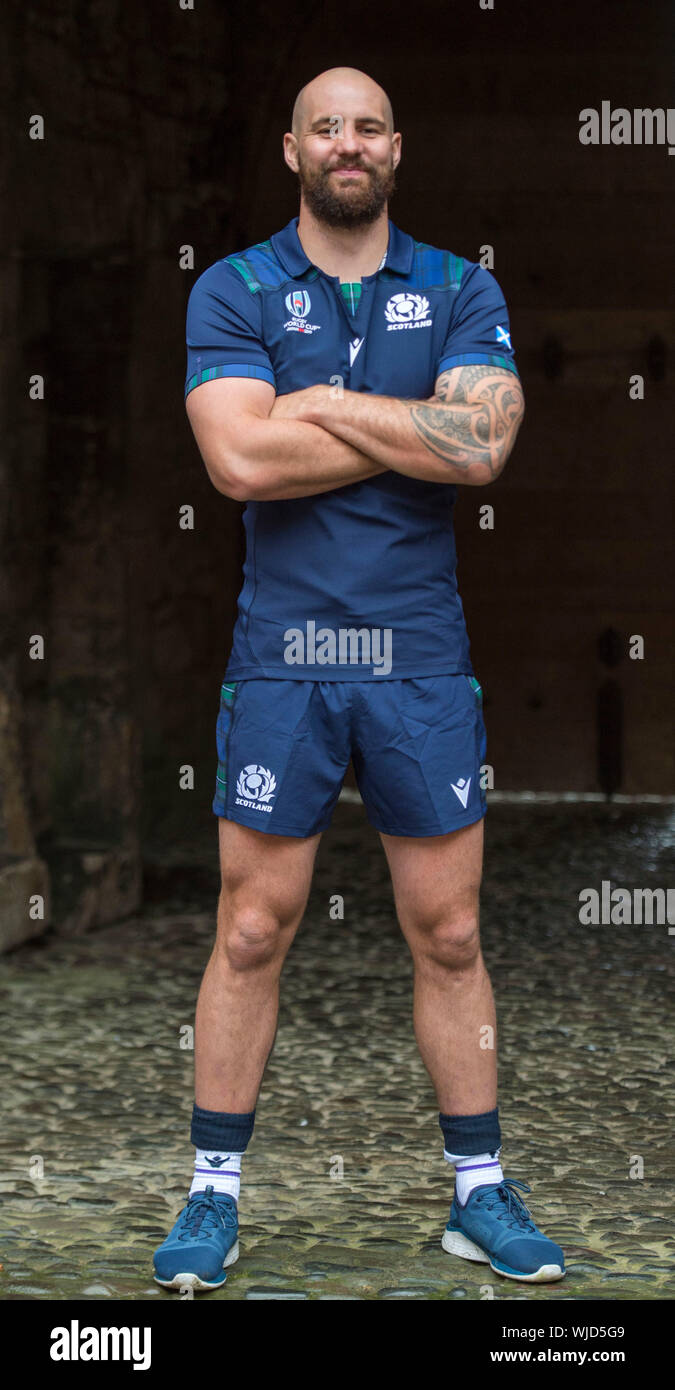 Blade Thomson during the squad announcement at Linlithgow Palace Stock ...