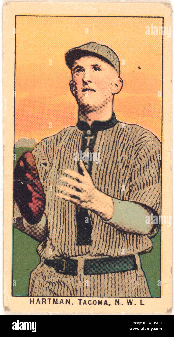 Hartman, Tacoma Team, baseball card portrait Stock Photo - Alamy