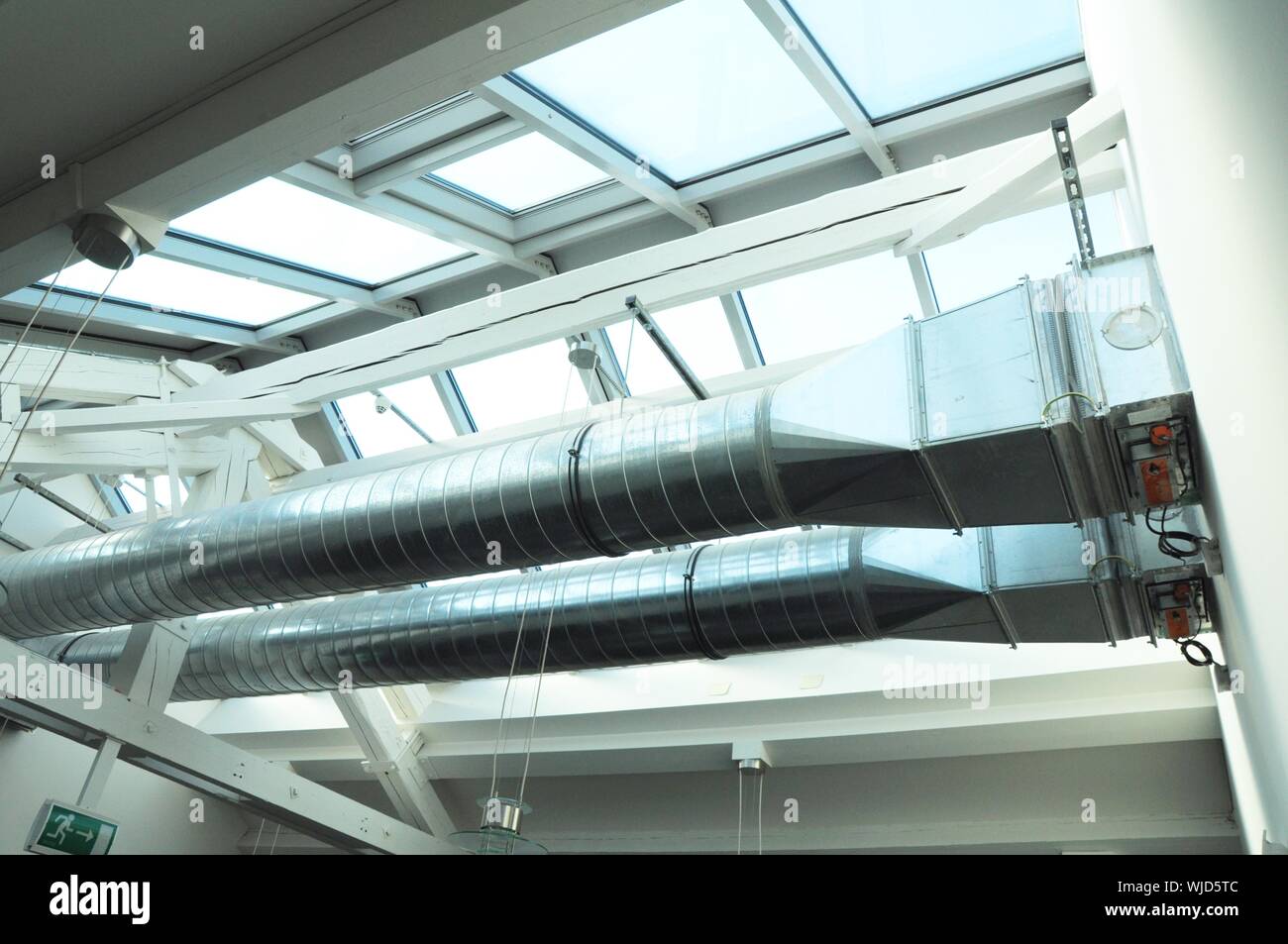 ventilation pipe of an air condition for fresh environment Stock Photo ...