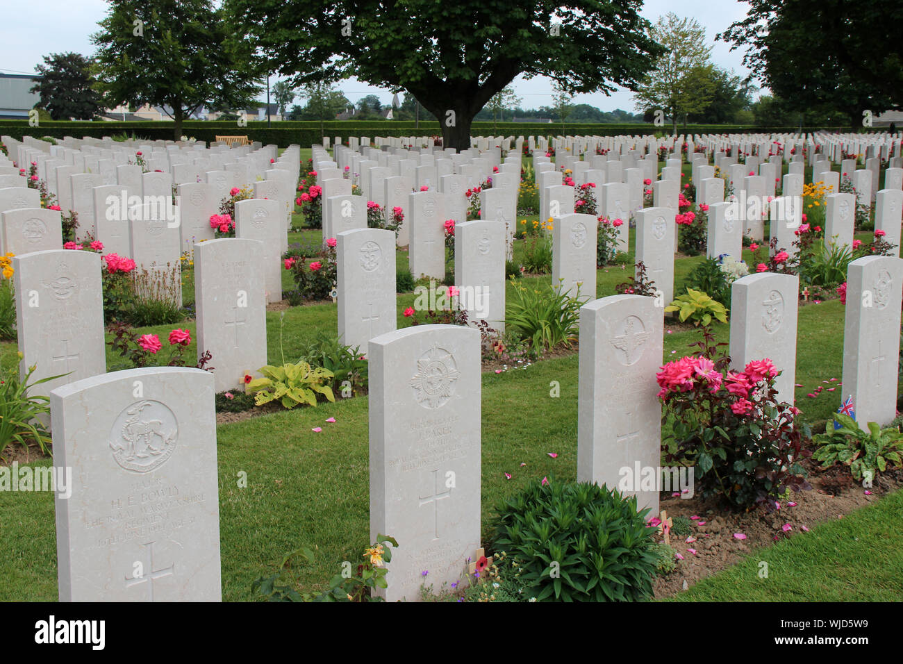british military cemetery in bayeux (normandy - france Stock Photo - Alamy