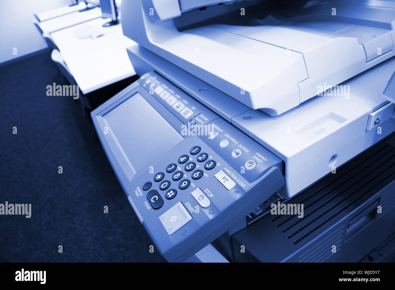 copier center or desktop in office showing paperwork concept Stock ...