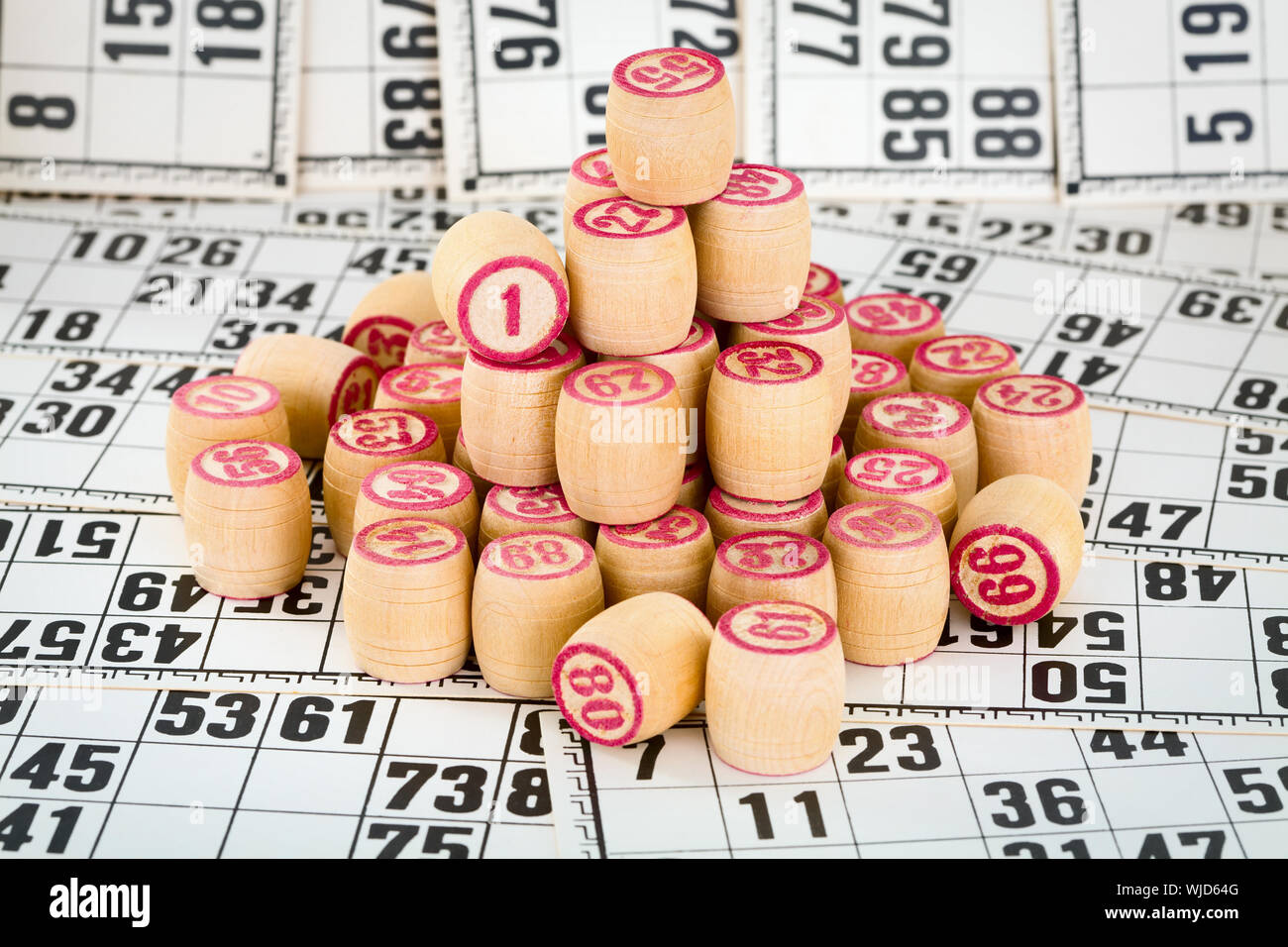 Pile bingo cards hi-res stock photography and images - Alamy