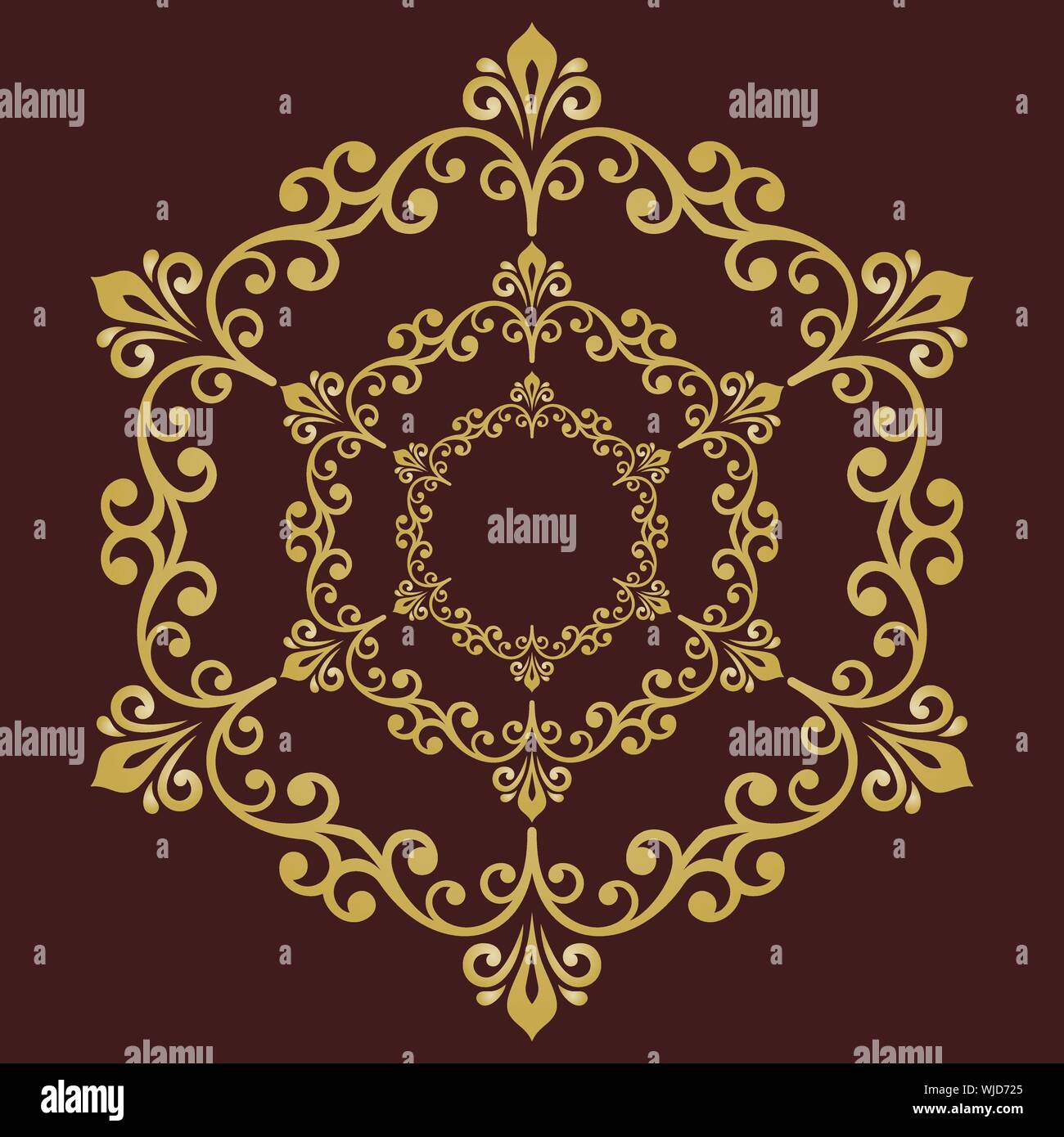 Elegant Vector Ornament in Classic Style Stock Vector Image & Art - Alamy