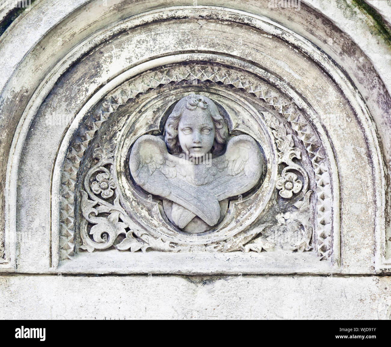 An image of a nice stone angel face Stock Photo - Alamy