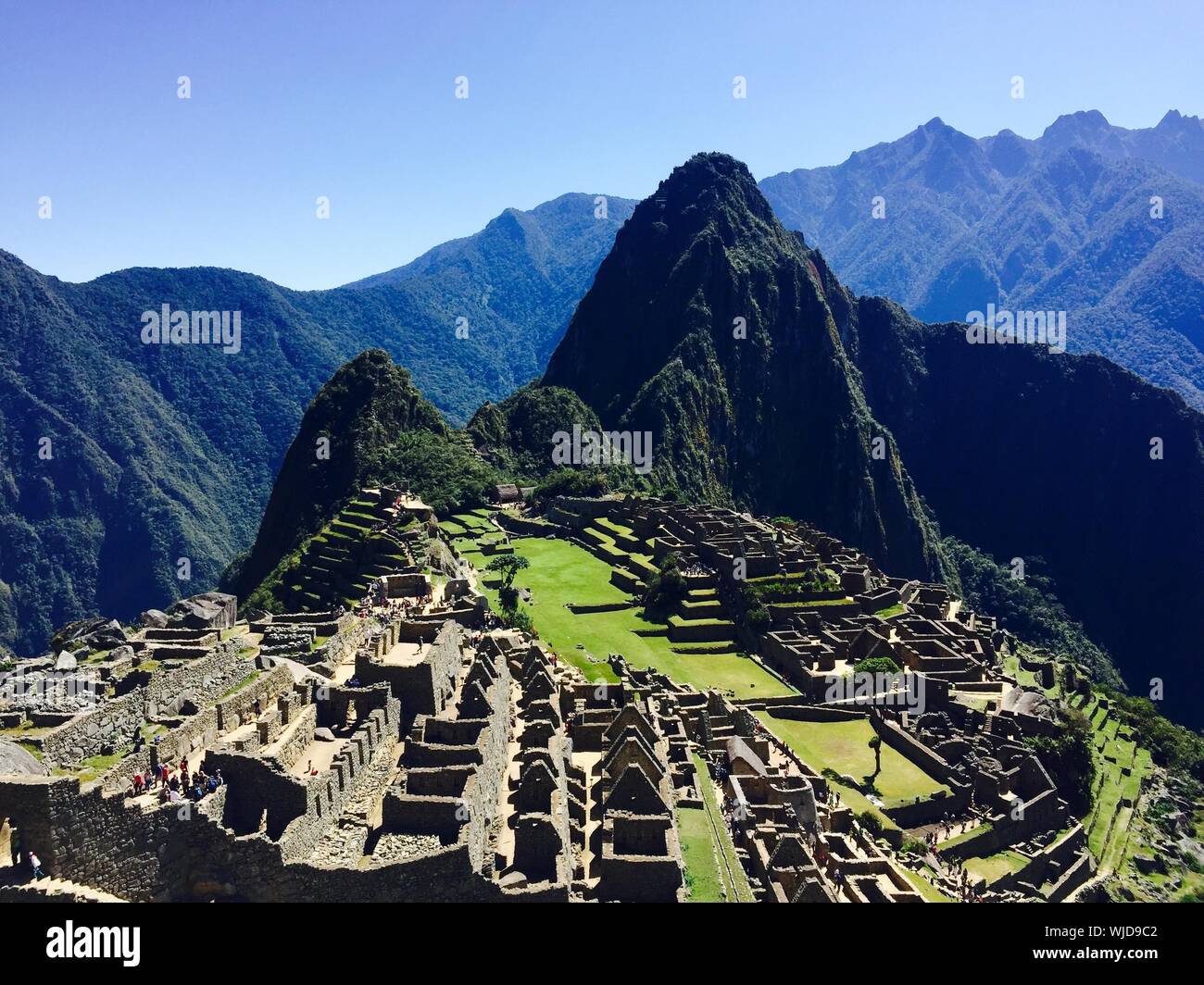 Machu picchu aerial view hi-res stock photography and images - Alamy