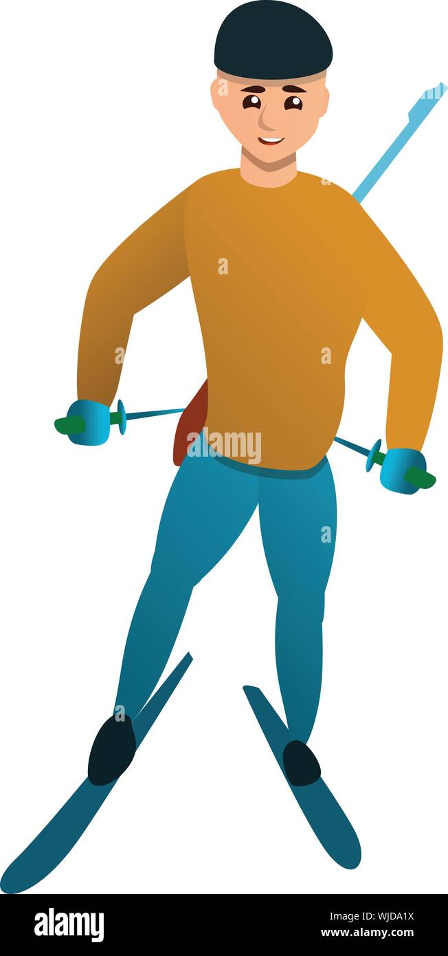 Biathlon icon. Cartoon of biathlon vector icon for web design isolated ...