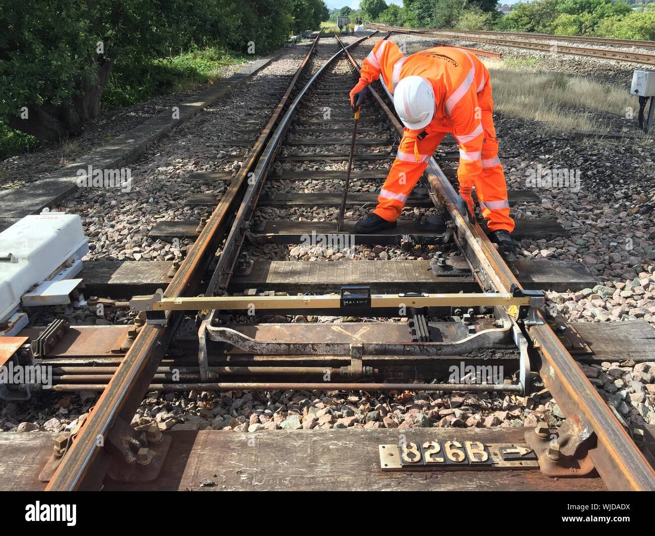Men working on railroad hi-res stock photography and images - Alamy
