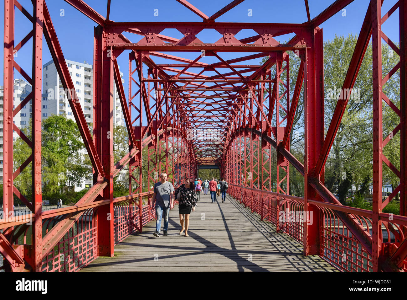 Berlin, Berlin-Tegel, bridge, bridge, Germany, iron, iron bridge, iron ...