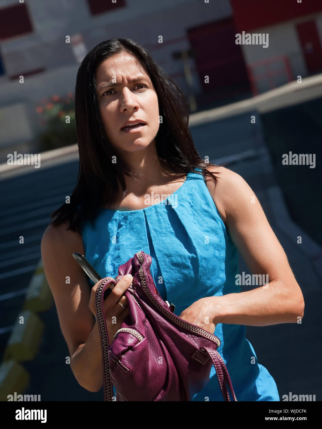 Harried woman hi-res stock photography and images - Alamy