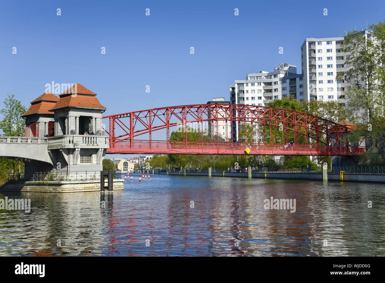 Berlin, Berlin-Tegel, bridge, bridge, Germany, iron, iron bridge, iron ...