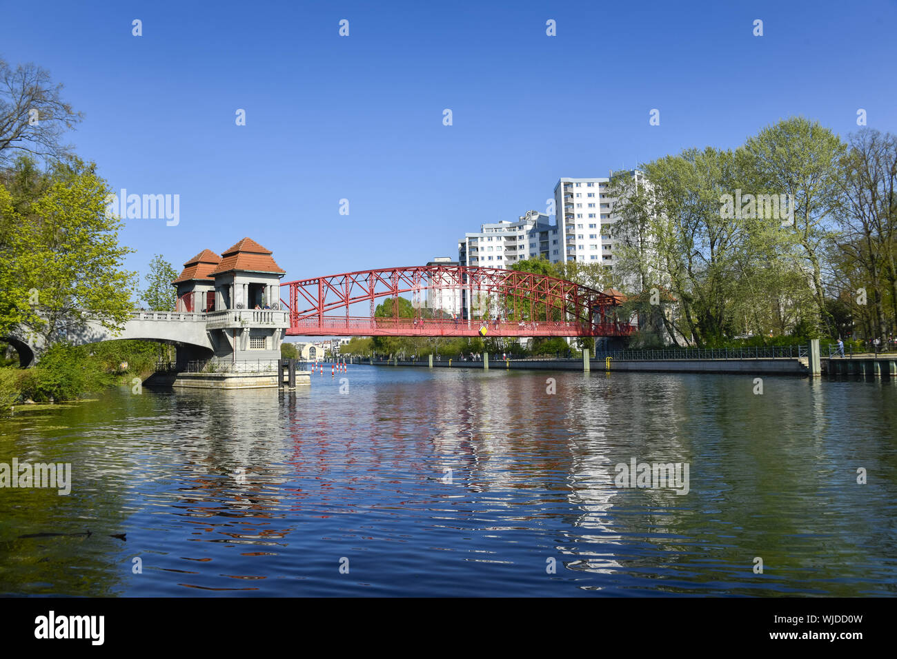 Berlin, Berlin-Tegel, bridge, bridge, Germany, iron, iron bridge, iron ...