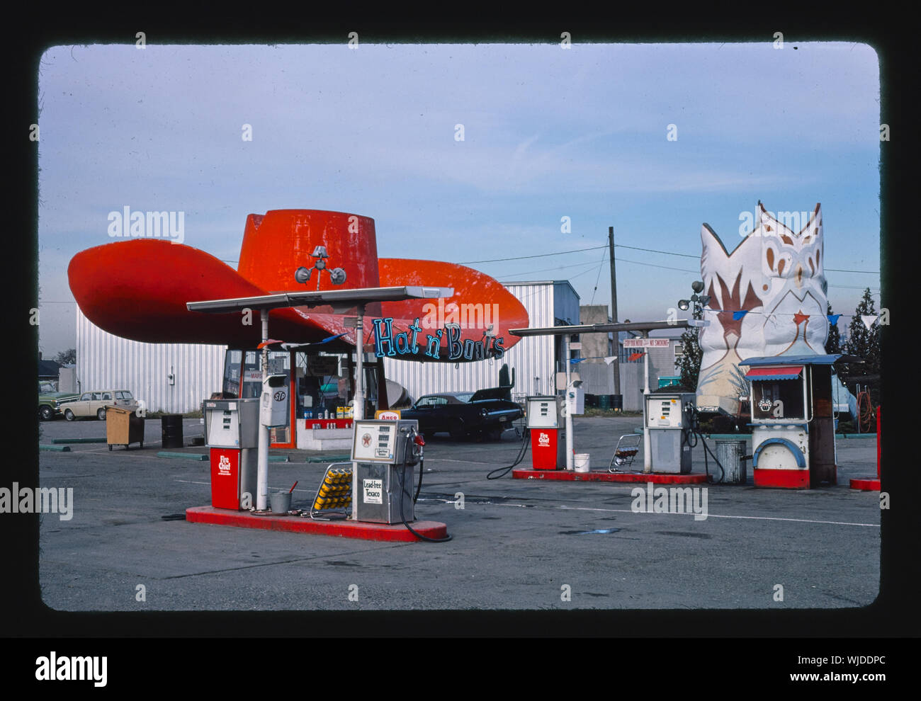 Hat & Boots Texaco, Seattle, Washington Stock Photo - Alamy