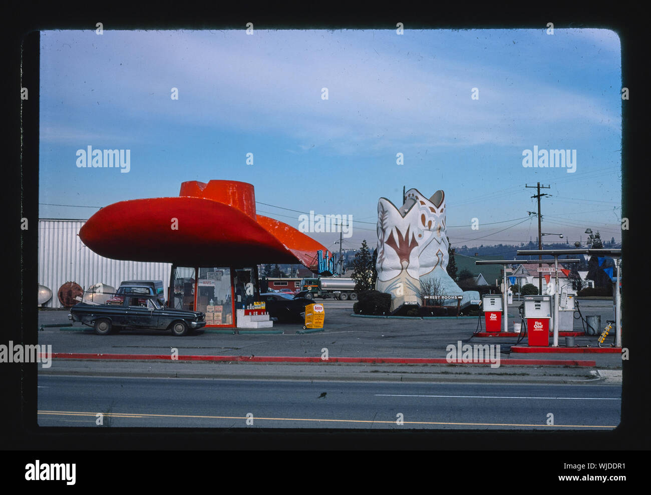 Hat & Boots Texaco, Seattle, Washington Stock Photo - Alamy