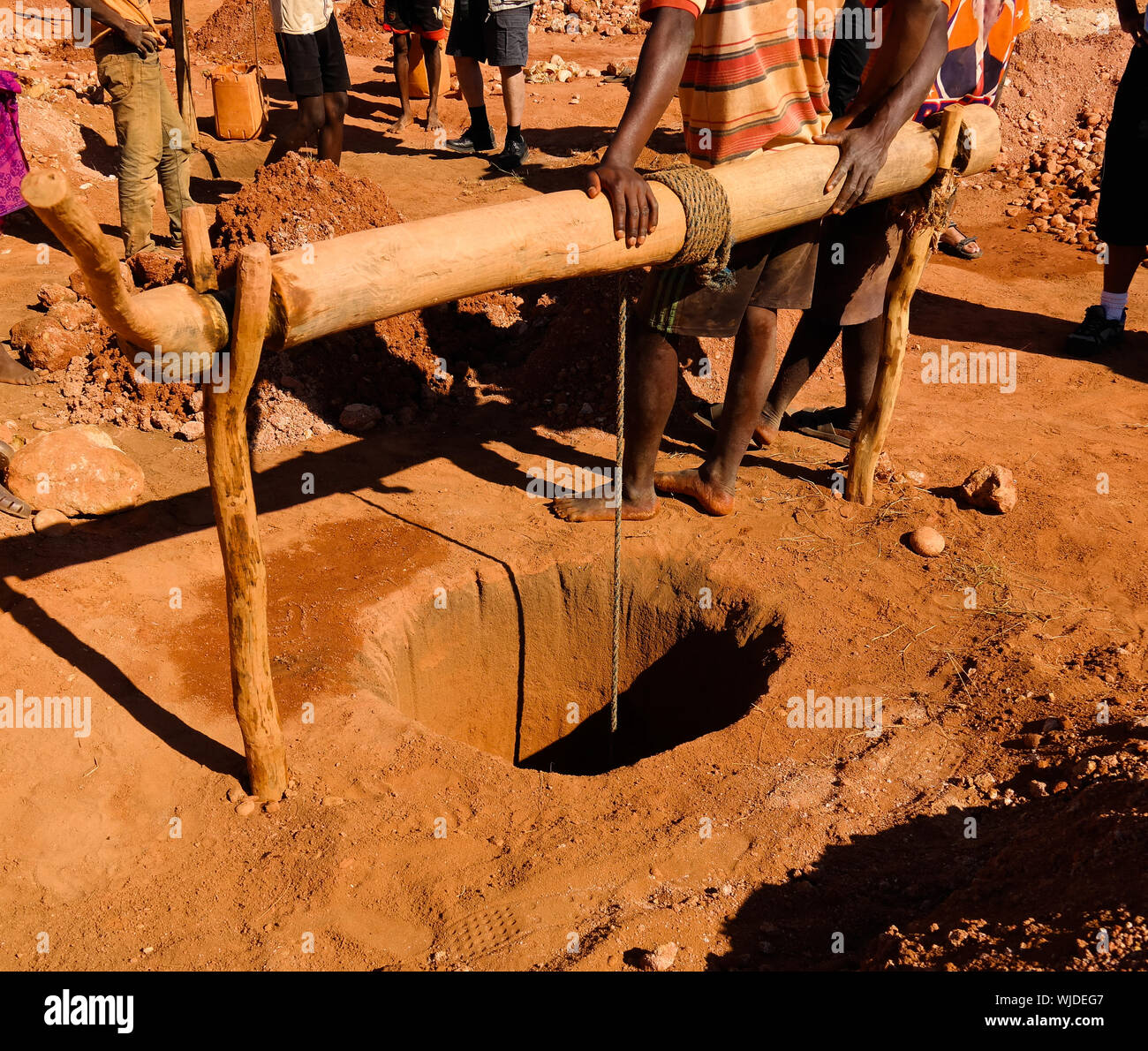 Mining of gems, gold and sapphires at Ilakaka Ihosy District, Ihorombe ...