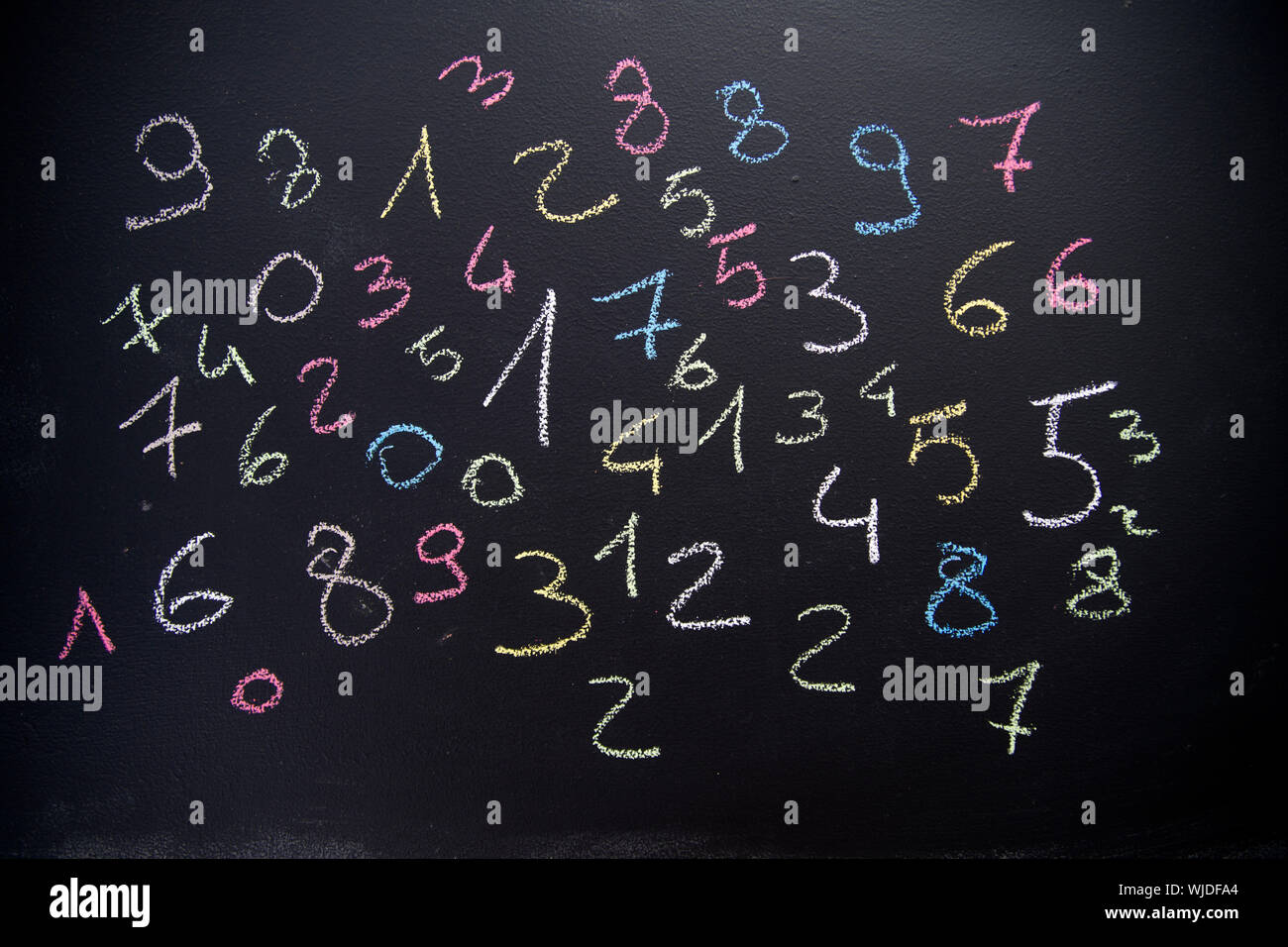 Blackboard With Numbers High Resolution Stock Photography and Images ...