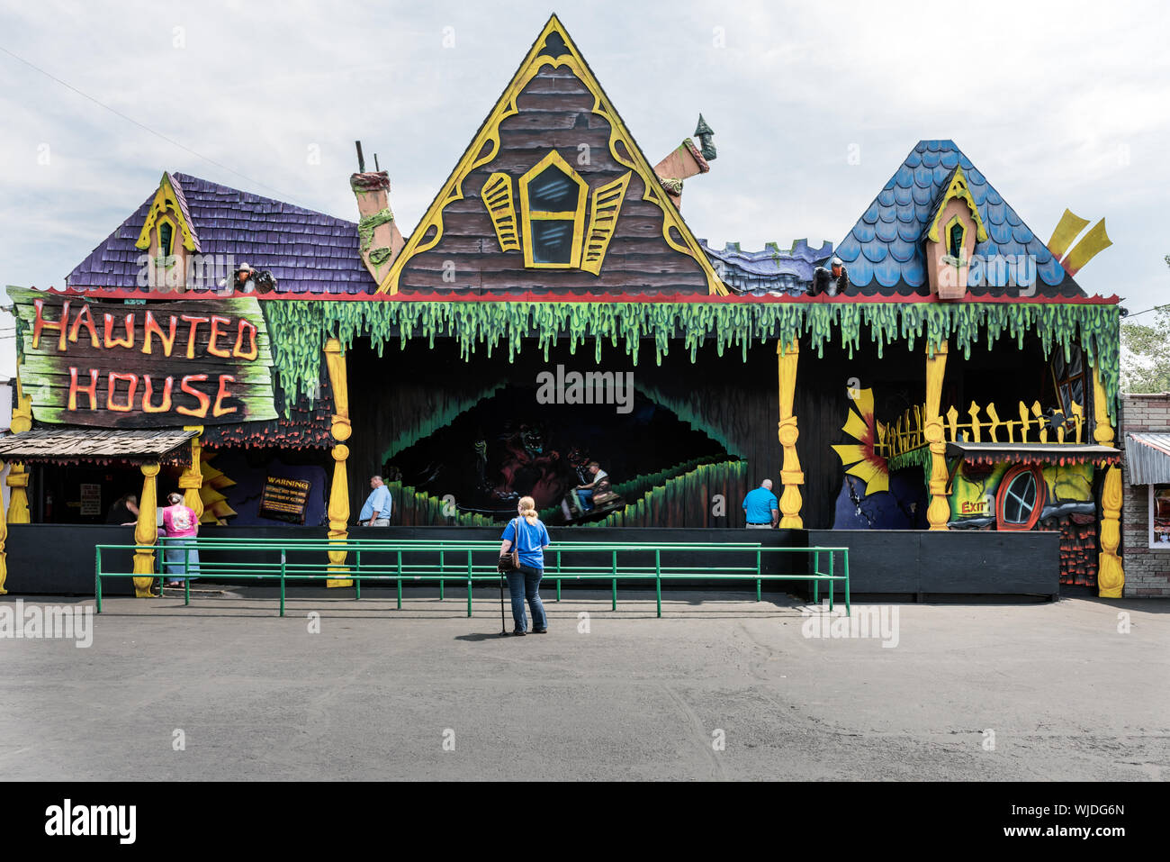 Haunted House arcade at Camden Park, an amusement park on the outskirts ...