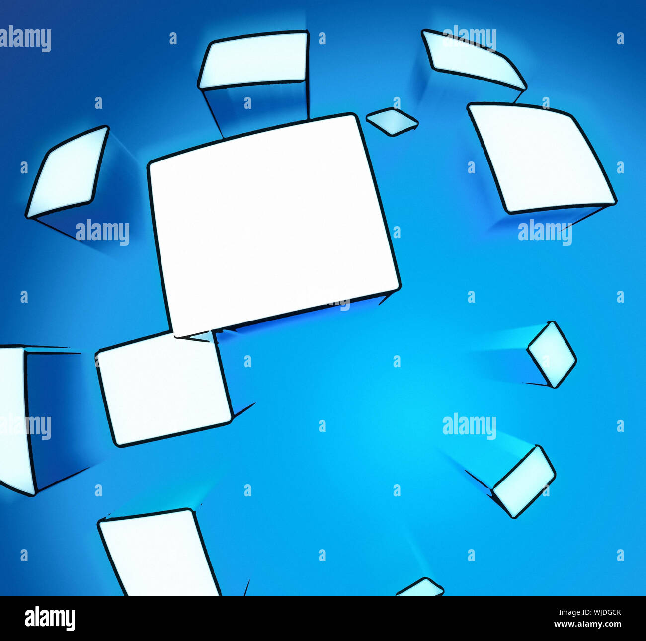 An image of a nice windows comic illustration Stock Photo - Alamy