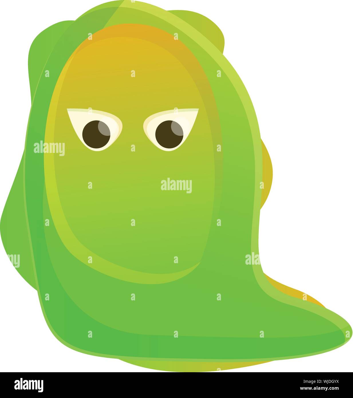 Green organic bacteria icon. Cartoon of green organic bacteria vector ...