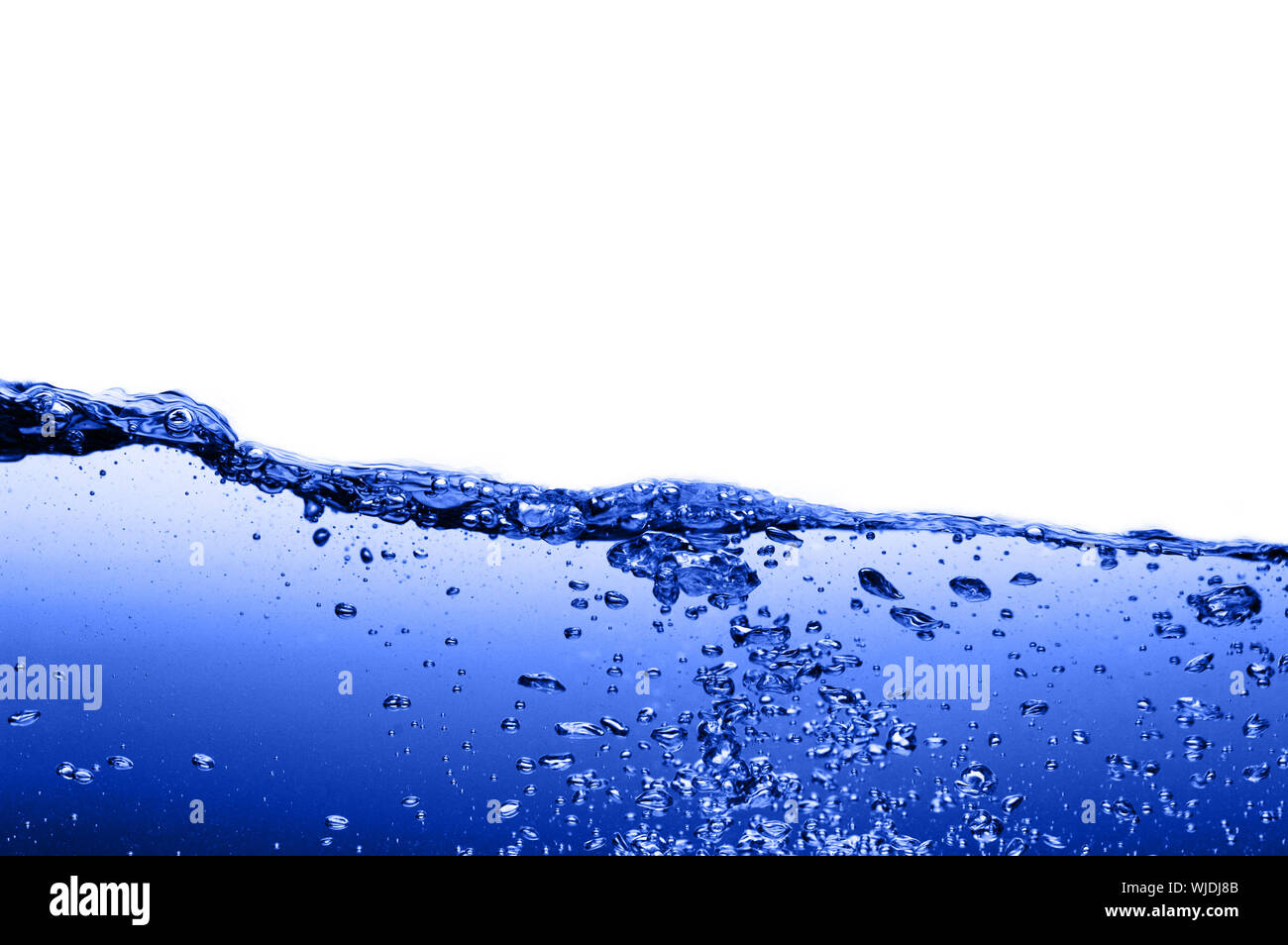Crisp, clear, blue water photographed against white Stock Photo - Alamy