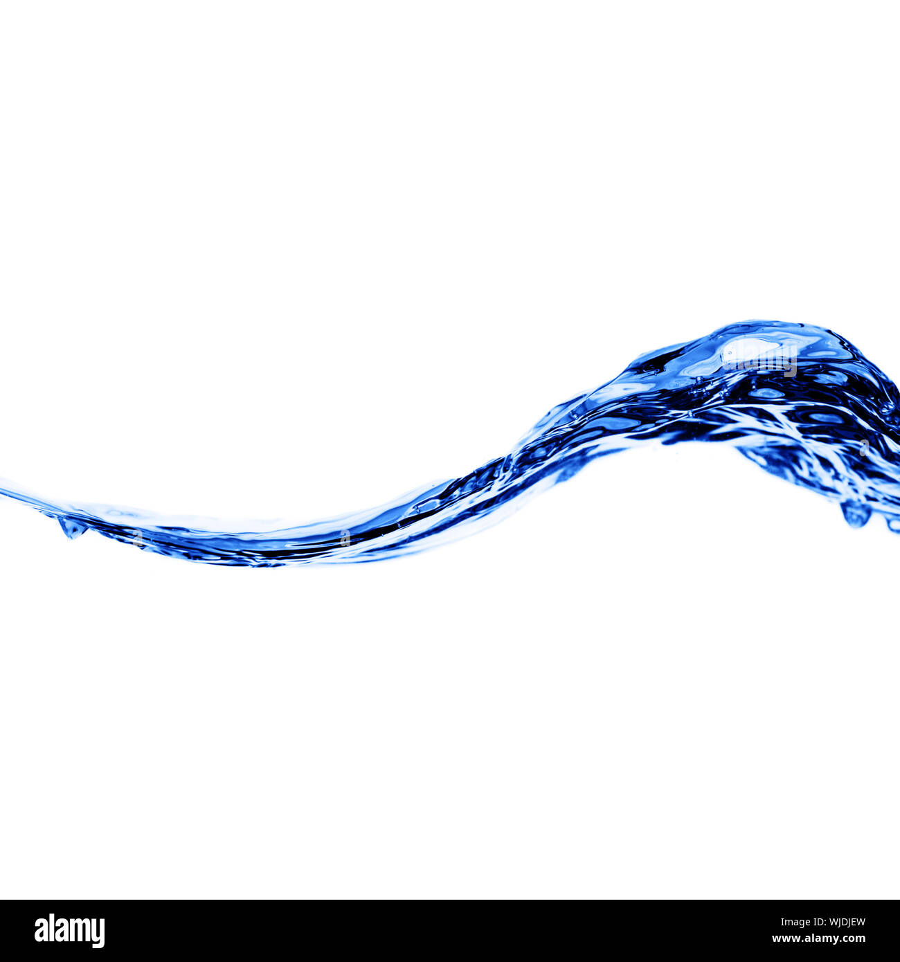 Crisp, clean, blue water photographed against a white background Stock ...