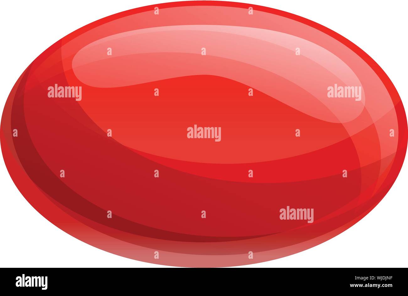 Red candy icon. Cartoon of red candy vector icon for web design ...