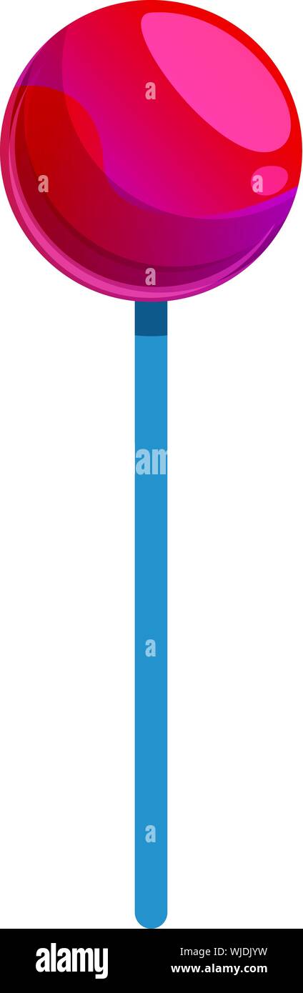 Red lollipop icon. Cartoon of red lollipop vector icon for web design ...