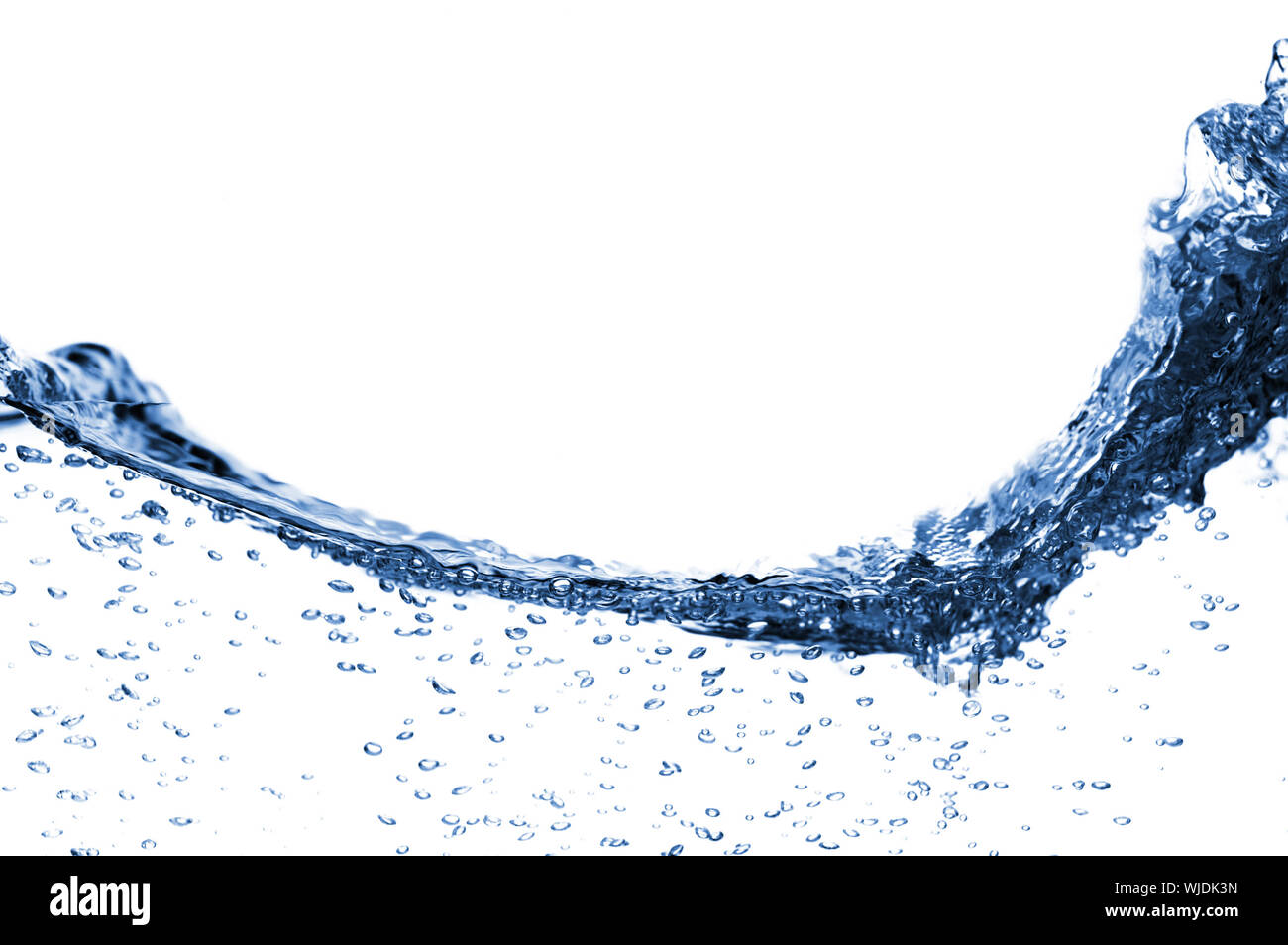 Crisp, clear, refreshing water against a white background Stock Photo ...