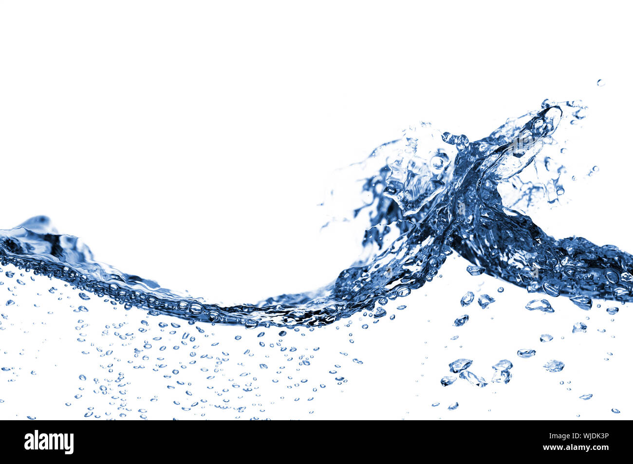 Crisp, clear, refreshing water against a white background Stock Photo ...