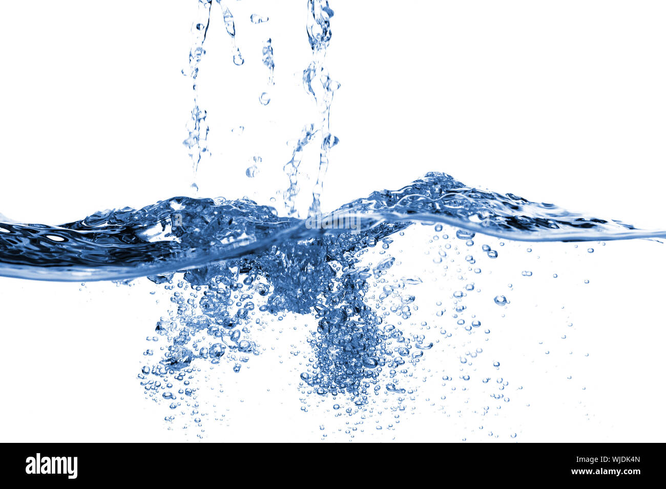 Crisp, clear, refreshing water against a white background Stock Photo ...