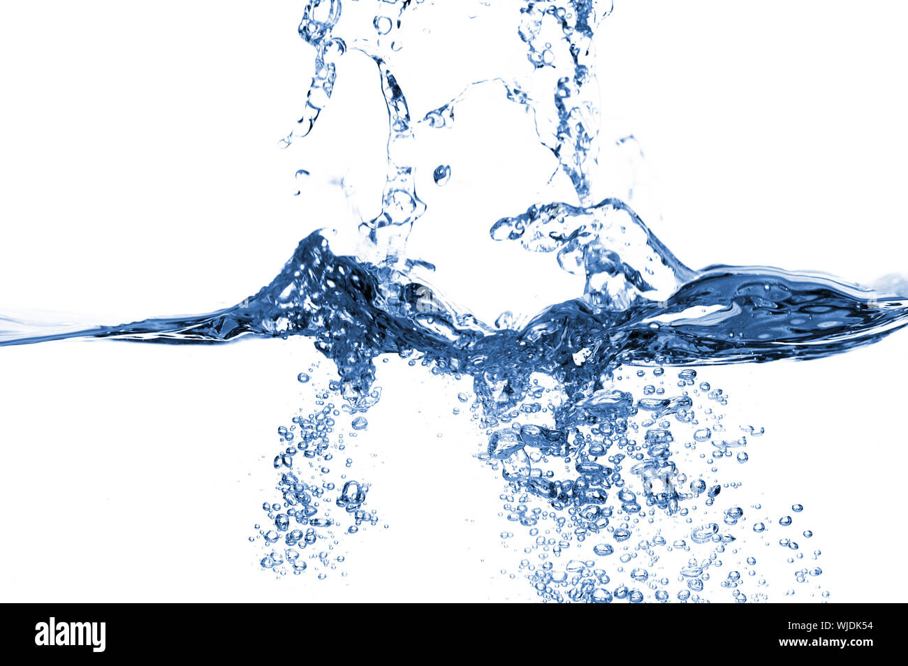 Crisp, clear, refreshing water against a white background Stock Photo ...