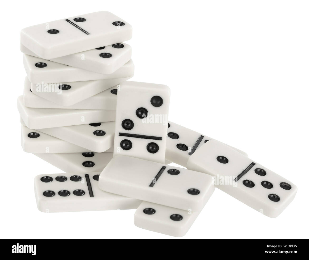 Dominoes pieces heap game dice hi-res stock photography and images - Alamy