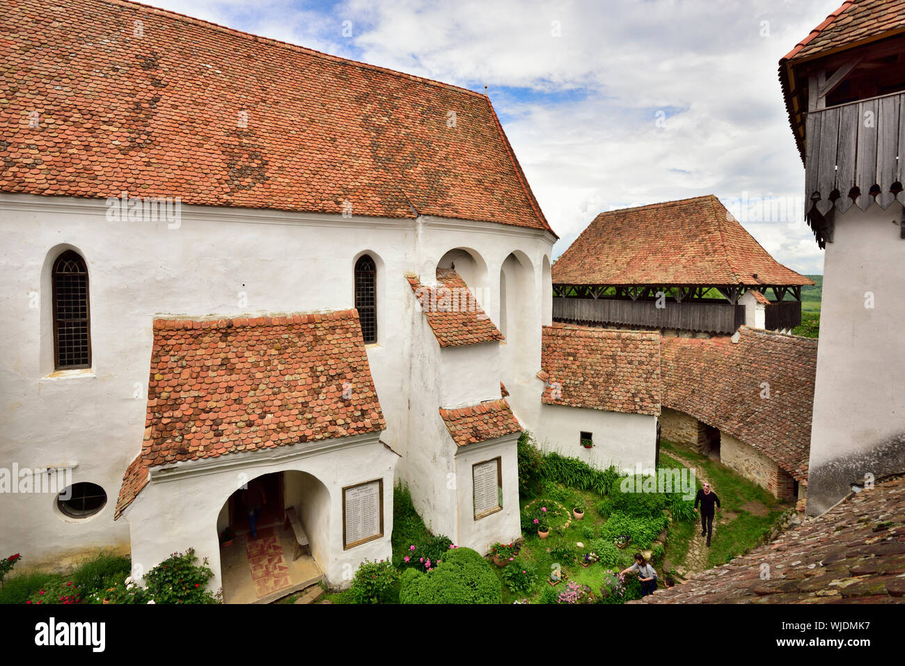 The Viscri fortified church was built by the Transylvanian Saxon ...
