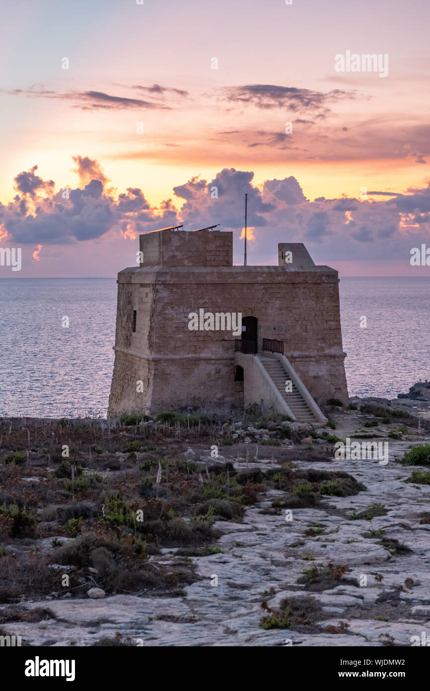 Qawra tower hi-res stock photography and images - Alamy