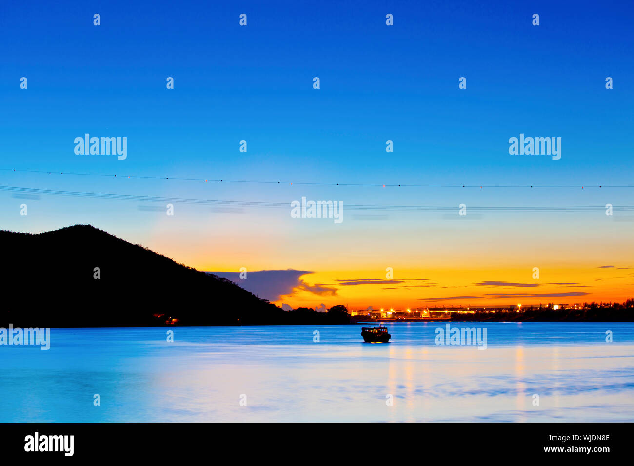 Hong Kong sunset at rural area Stock Photo - Alamy