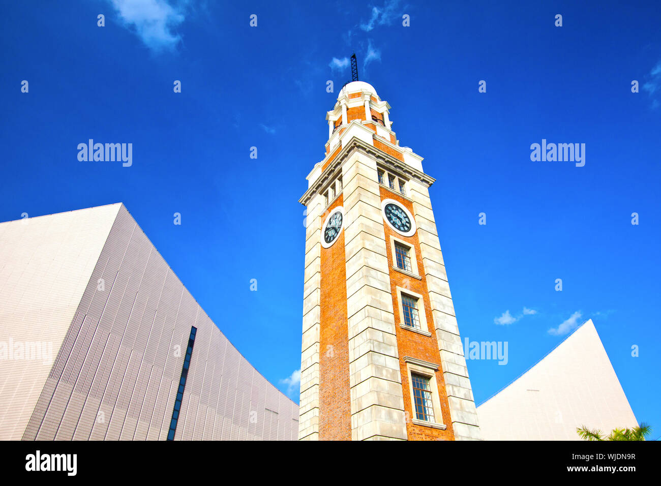 Clock tower at Tsim Sha Tsui, Hong Kong Stock Photo - Alamy