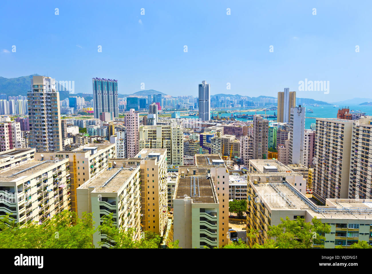 Public housing in Hong Kong Stock Photo - Alamy