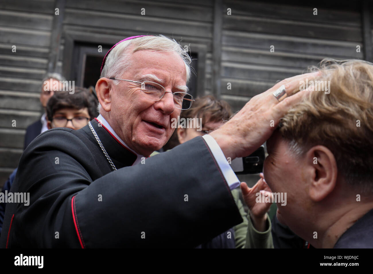 POLAND, OSWIECIM -14 August 2019: Krakow's archbishop Marek ...