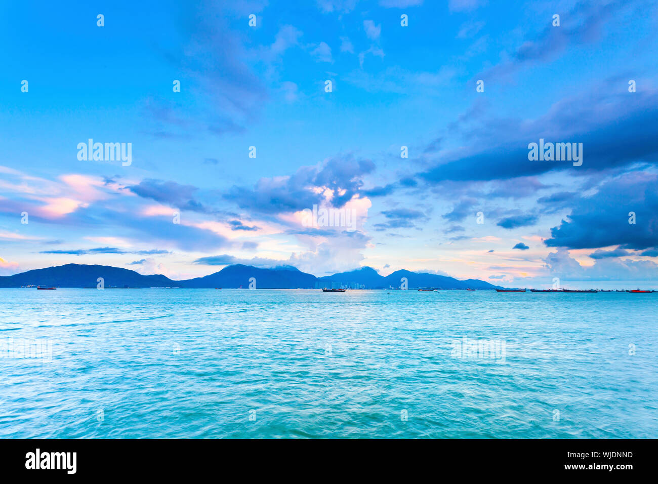 Sunset background in vintage style Stock Photo - Alamy