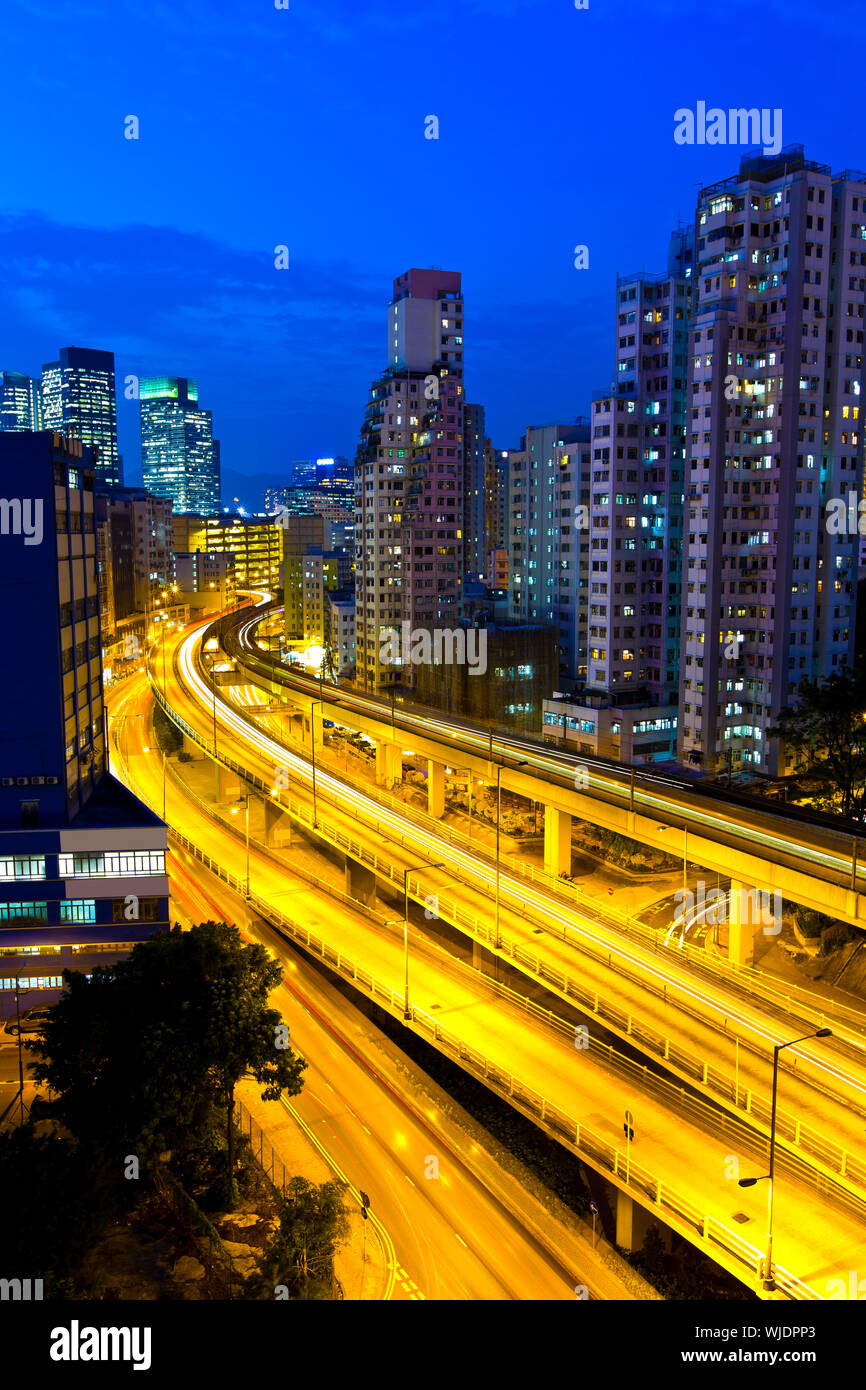 Bus elevated road landscape hi-res stock photography and images - Alamy