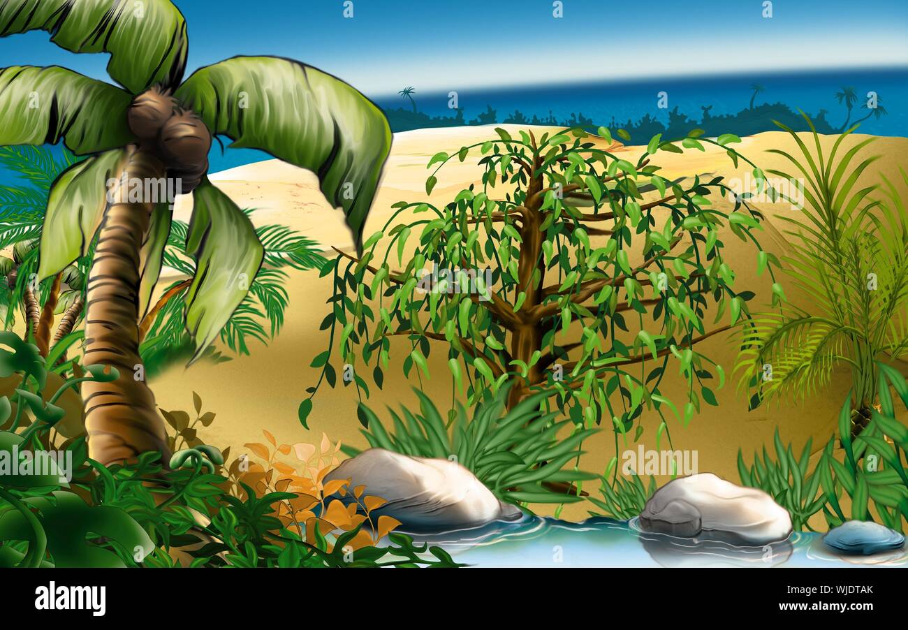 Island Of Dreams Stock Photo - Alamy