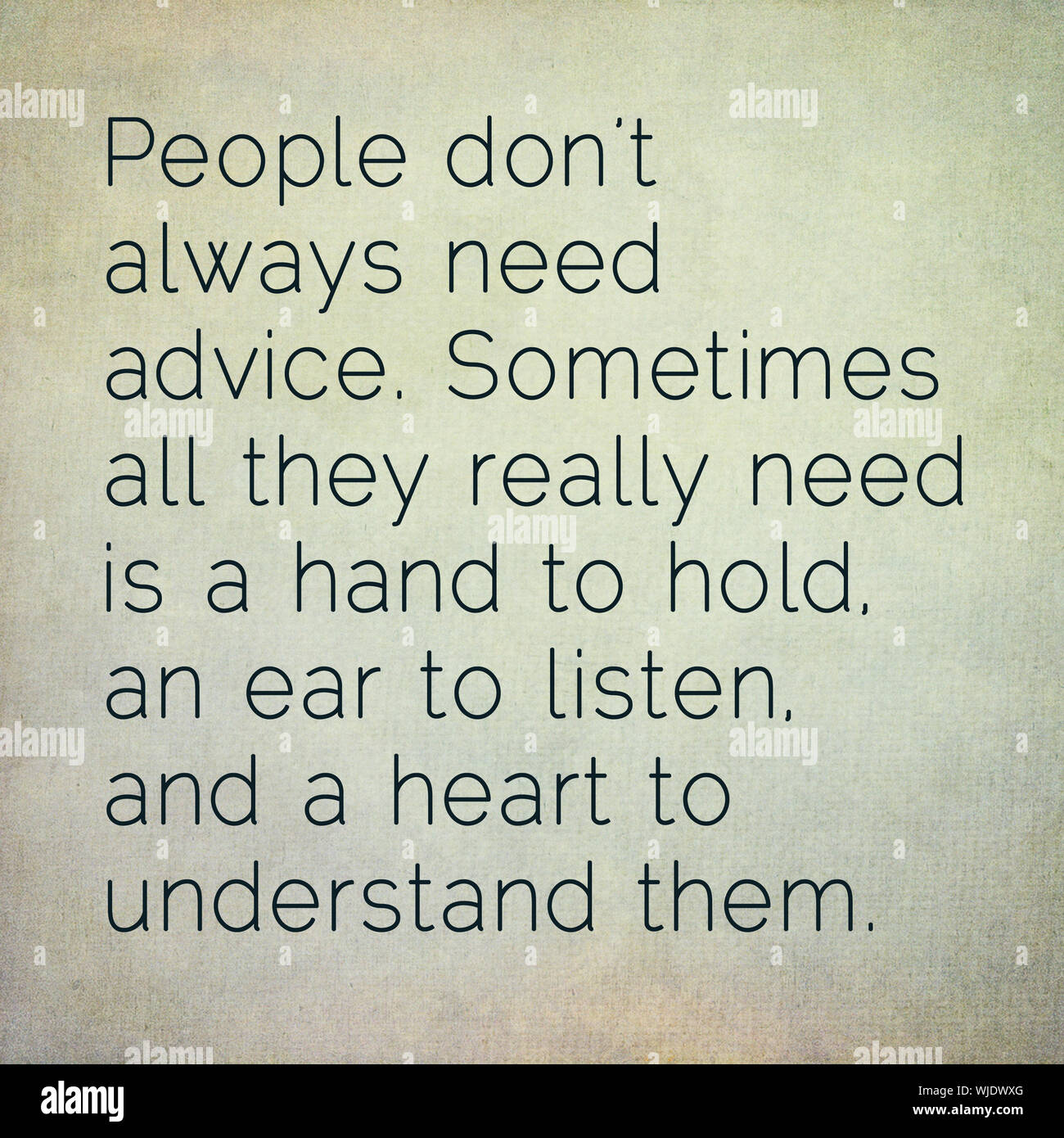 Inspirational motivating quote on grunge brown background Stock Photo ...