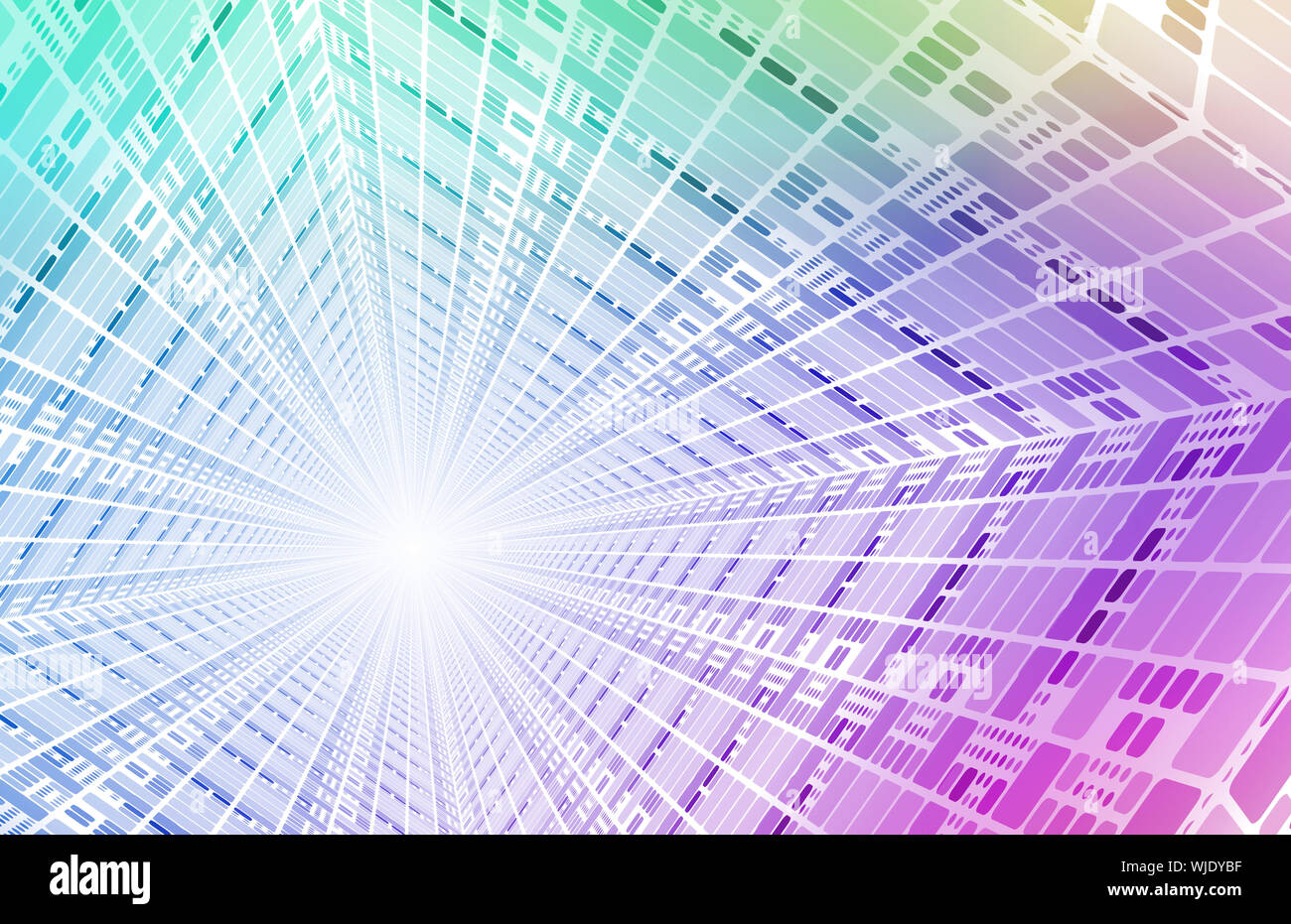 Futuristic Digital Network with Data Communication Art Stock Photo - Alamy